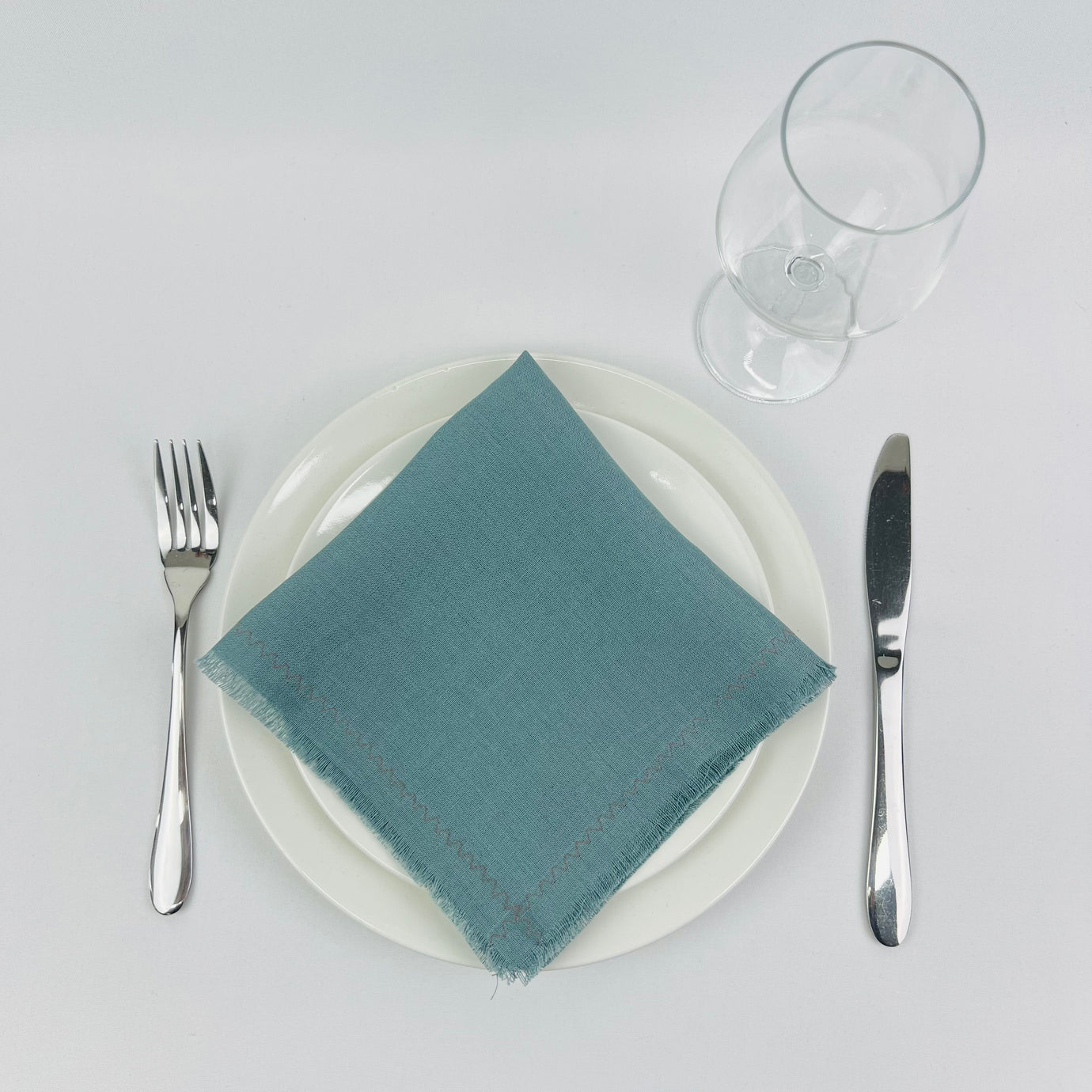 Guardanapo Verde Água Zigzag – AG-Têxtil